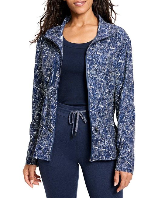 NIC+ZOE Nic & Zoe Falling Fans Tech Stretch Jacket in Blue | Lyst