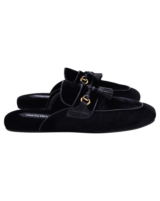 Tom Ford Stephan Tasselled Slippers in Black for Men | Lyst