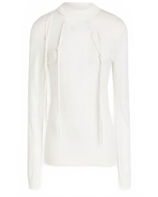 Palmer//Harding Turtleneck Sweater in White | Lyst
