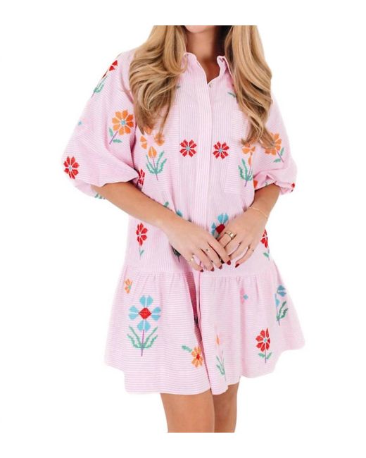 marie Piper Dress in Pink | Lyst