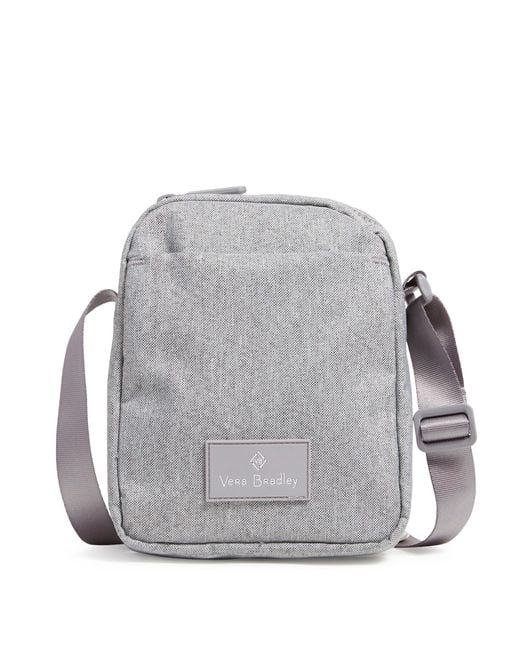 Vera Bradley Lighten Up Rfid Mini Hipster in Gray | Lyst