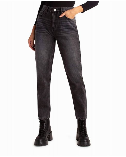 Nicole Miller Harlem High Rise Tapered Jean in Blue | Lyst