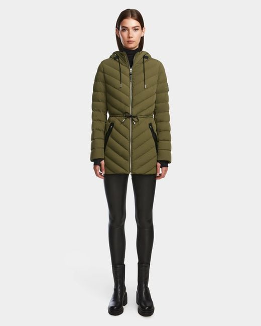 Rudsak Francine Quilted Down Jacket in Green | Lyst