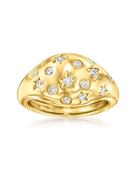 Ross-Simons Scattered-diamond Star Ring in Metallic | Lyst