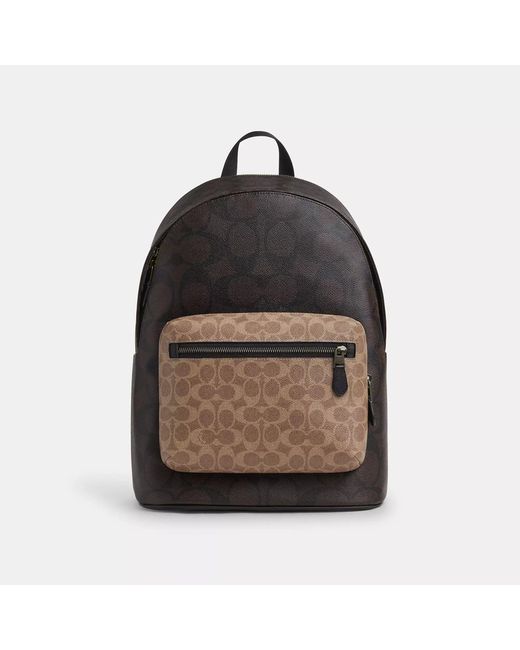 COACH West Backpack in Black | Lyst