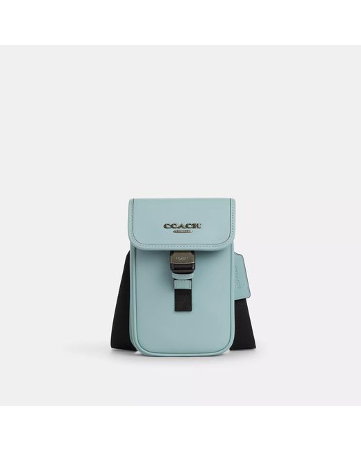 COACH Racer Phone Crossbody Bag in Blue | Lyst