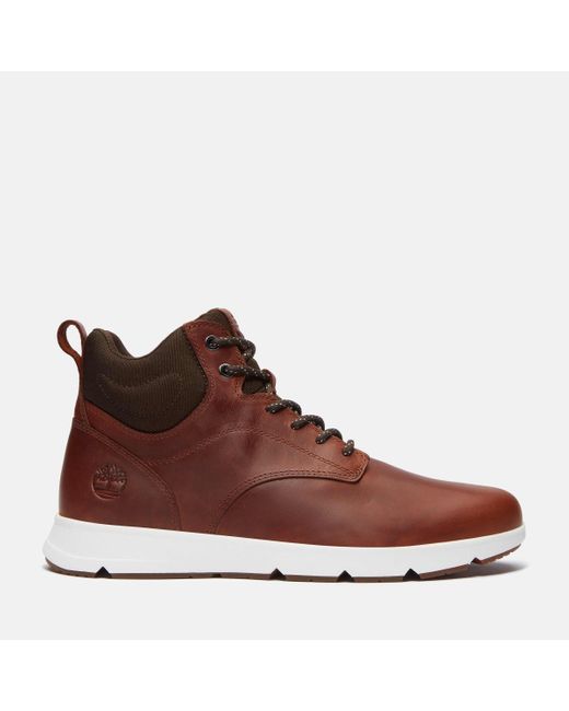Timberland Parker Street Mid Lace-Up Sneaker in Brown for Men | Lyst