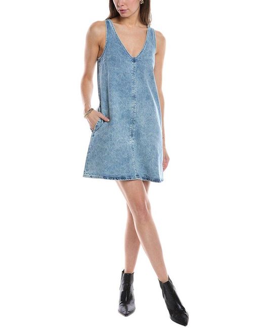 Rag & Bone Naia Mini Dress in Blue | Lyst