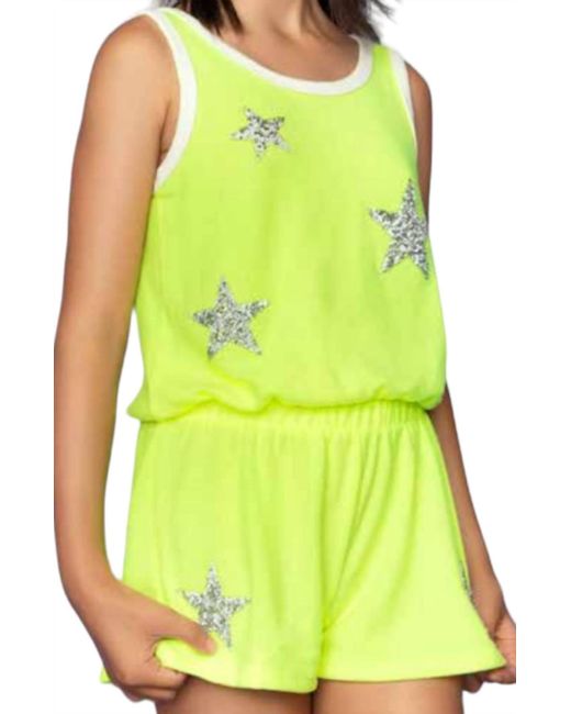 MIA Girls Tweens Stars Sleeveless Romper in Green | Lyst