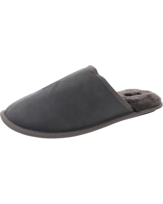 Calvin Klein Faux Fur Lined Made Slide Slippers in Black for Men | Lyst