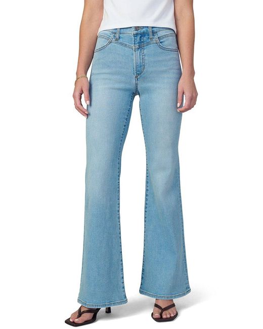 Joe's Jeans High-Rise Petite Flare Jean With Yoke in Blue | Lyst