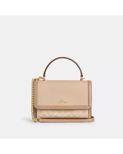 COACH Klare Top Handle Bag in Natural | Lyst