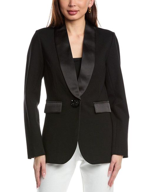 FLORA BEA NYC Charlene Blazer in Black | Lyst