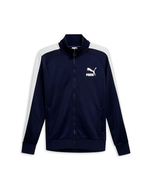 PUMA Iconic T7 Track Jacket in Blue for Men | Lyst