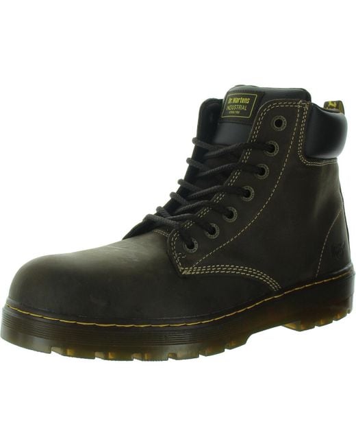 Dr. Martens Winch Slip Resistant Lae-Up Work & Safety Boots in Black for Men | Lyst