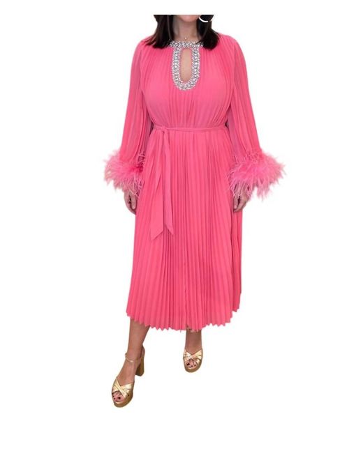 Flora Bea Steffina Dress in Pink | Lyst