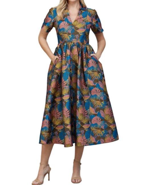 Fate Darlington Dress in Blue | Lyst