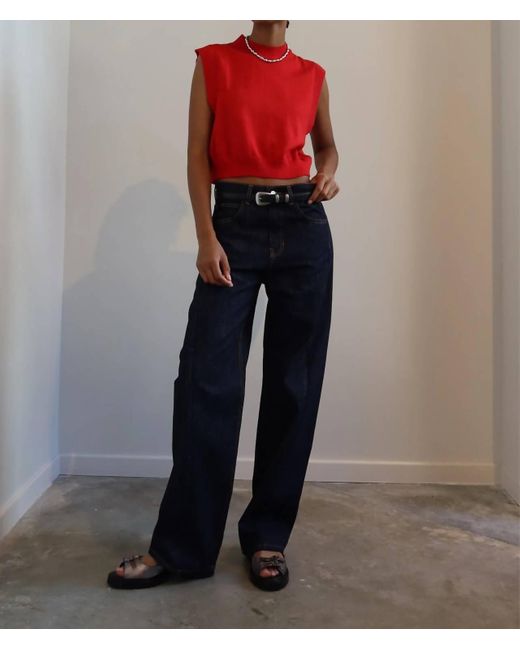 Tela Beluga Front Stitch Jean in Blue | Lyst