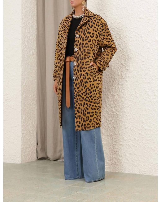 Zimmermann Crush Barrel Jacket in Blue | Lyst