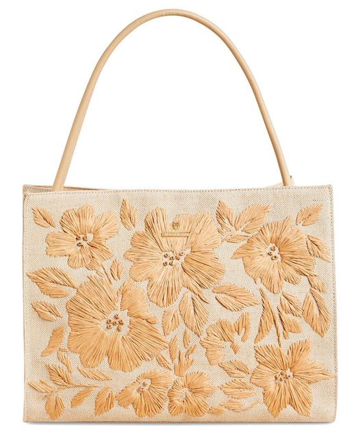 spartina 449 Piper Straw Tote in Metallic | Lyst
