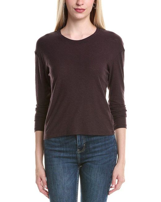 James Perse Boxy T-Shirt in Black | Lyst