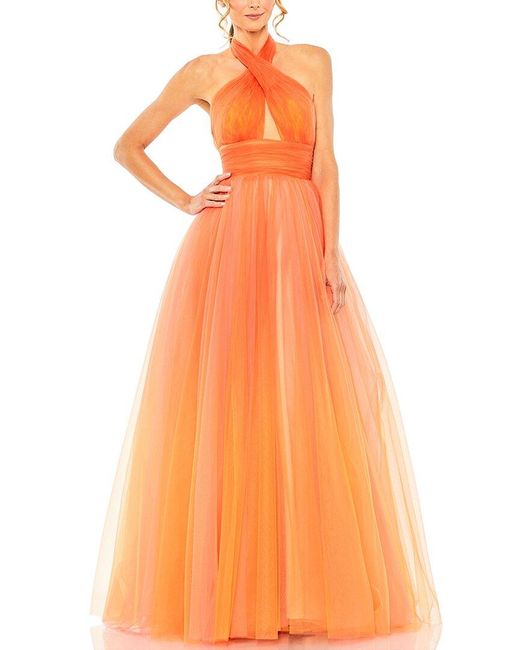Mac Duggal Gown In Orange Lyst