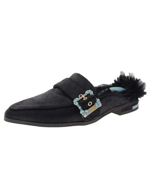 Dr. Scholls Mr. Carl Faux Fur Leather Loafers in Black | Lyst