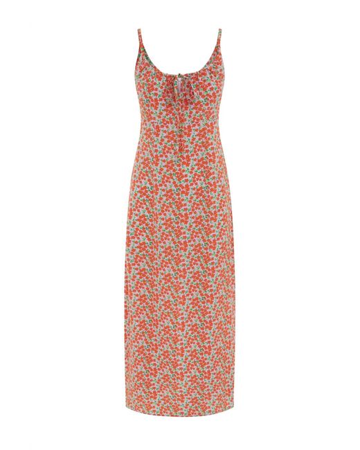 Olga Joan Empire Line Midi Dress | Lyst