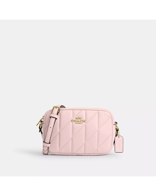 COACH Mini Jamie Camera Bag With Quilting in Pink | Lyst