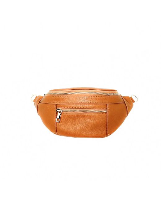 German Fuentes Leather Fanny Pack Bag in Orange | Lyst