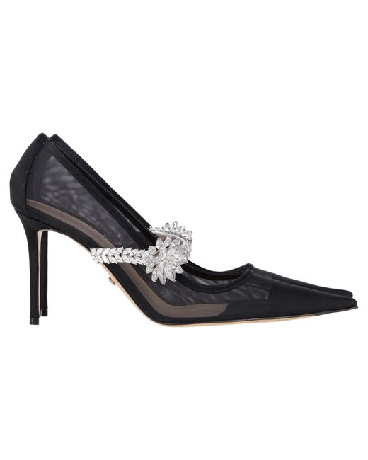 Mach & Mach Lotus Flower Heels in Black | Lyst