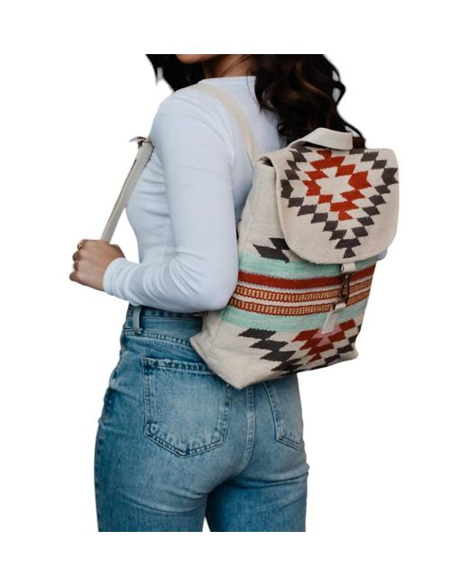 Panache Aztec Backpack in Blue | Lyst