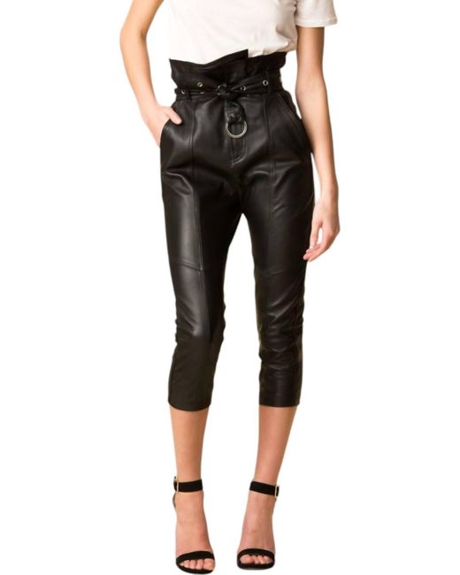 Marissa Webb Anniston Leather Pants in Black | Lyst