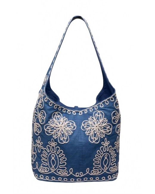 Johnny Was Sutash Bucket Bag in Blue | Lyst