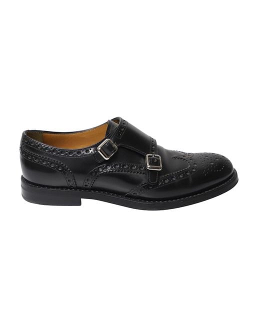 Church's Studded Leather Wingtip Brogue Oxfords in Black | Lyst