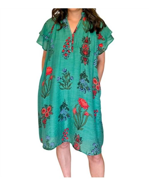 Thml Martha Dress in Green | Lyst