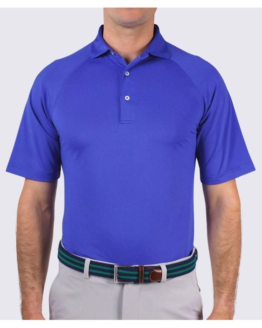 Turtleson Chase Performance Polo Shirt in Blue for Men | Lyst