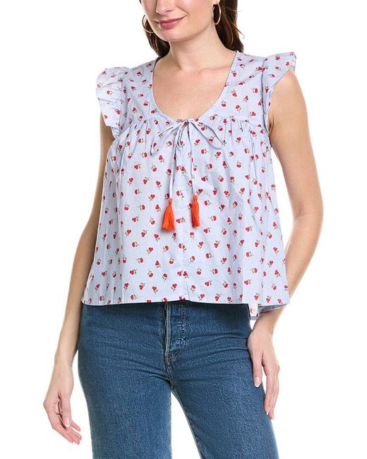 ANNA KAY Etiennette Blouse in Blue | Lyst