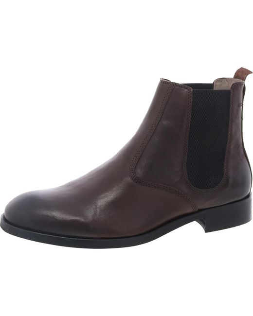 AllSaints Gus Boot Leather Chelsea Boots in Brown for Men | Lyst