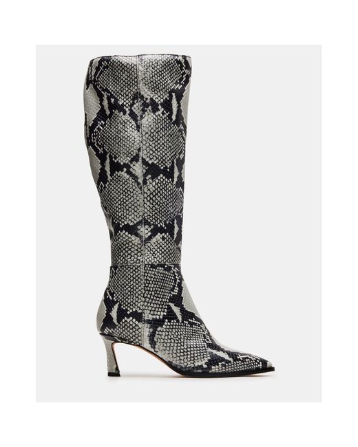 Steve Madden Lucid Snake in Black | Lyst