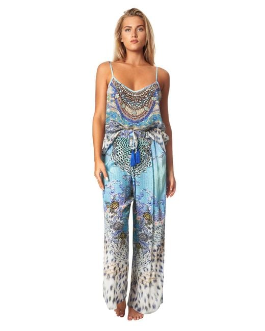 La Moda Clothing Crush 2 Piece Pant Set in Blue | Lyst