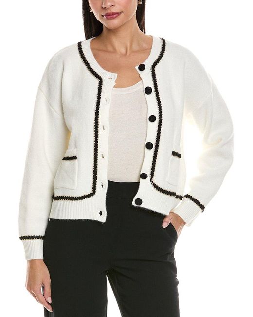 ANNA KAY Florencia Cashmere-Blend Cardigan in Natural | Lyst