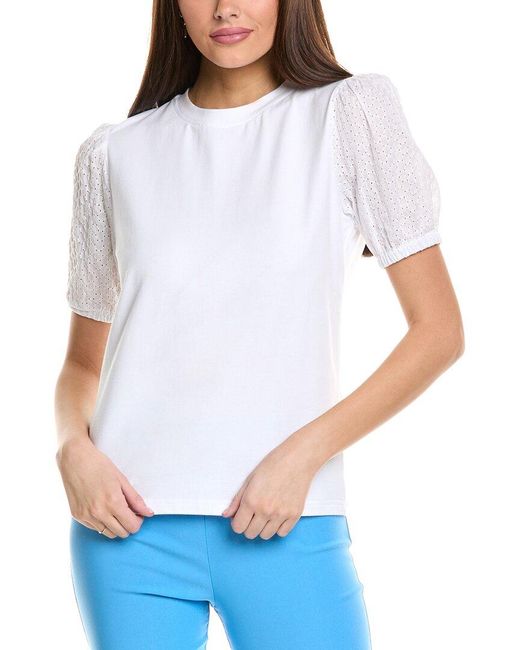 Sara Campbell Robin Top in White | Lyst