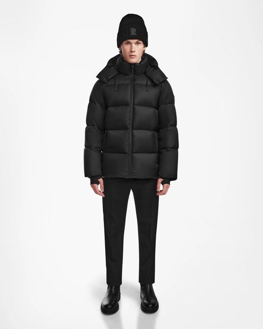 Rudsak Daniel M Matte Down Puffer in Black for Men | Lyst