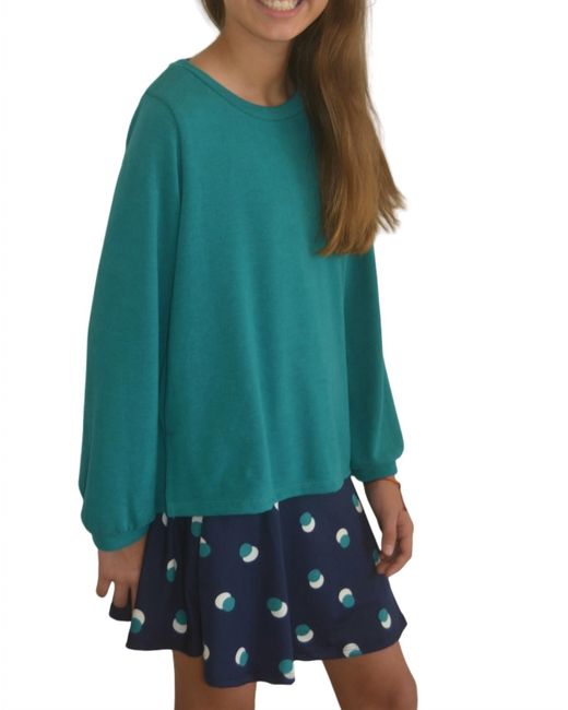 Area Code 407 Girls Double Dot Mini Skirt in Green | Lyst