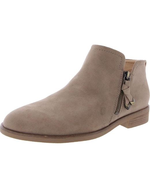 Dr. Scholls Zipper Nubuck Shooties in Brown | Lyst