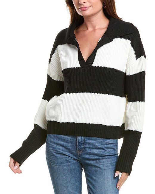 ANNA KAY Viscose Dropped-Shoulder Sweater in Black | Lyst