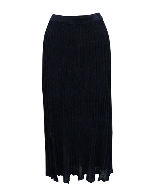 Sandro Electric Pleated Skirt in Black | Lyst