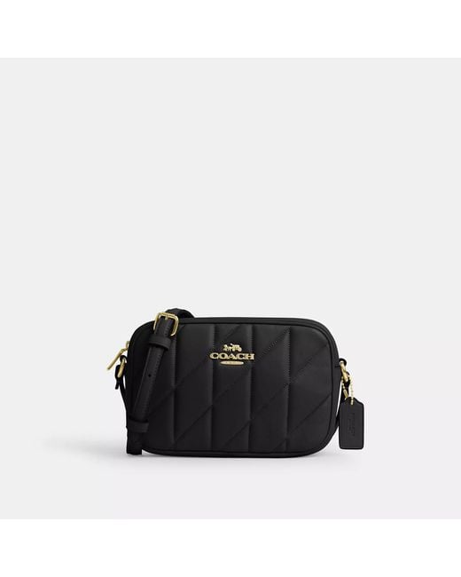 COACH Mini Jamie Camera Bag With Quilting in Black | Lyst