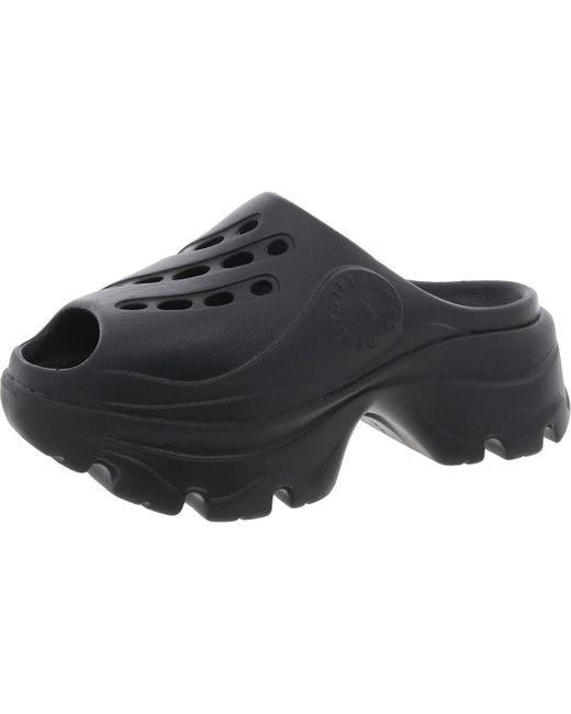 adidas By Stella McCartney Solid Clogs in Black | Lyst